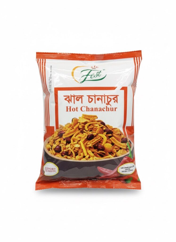 Hot Chanachur (Spicy Snack Mix) - Export Quality